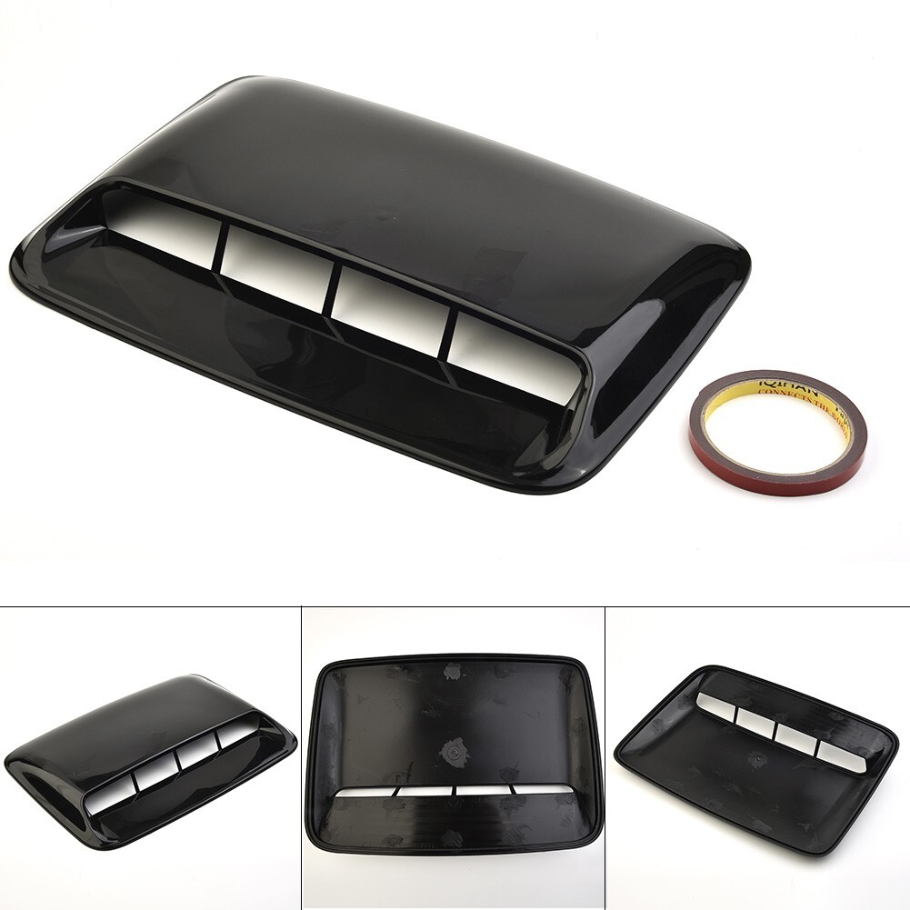 Hood Scoop Cover Universal Car Vent Design with Air Flow Intake Matte ...