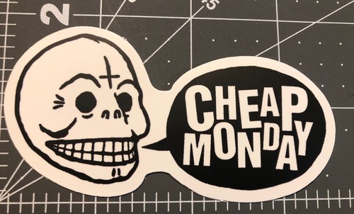 Cheap Monday Sticker for Skateboard, Laptop, Guitar, Toolbox etc. B4K ...