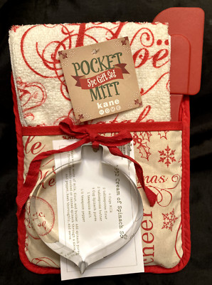 Pocket Mitt 5 Piece Gift Set by Kane Home Christmas Theme | eBay