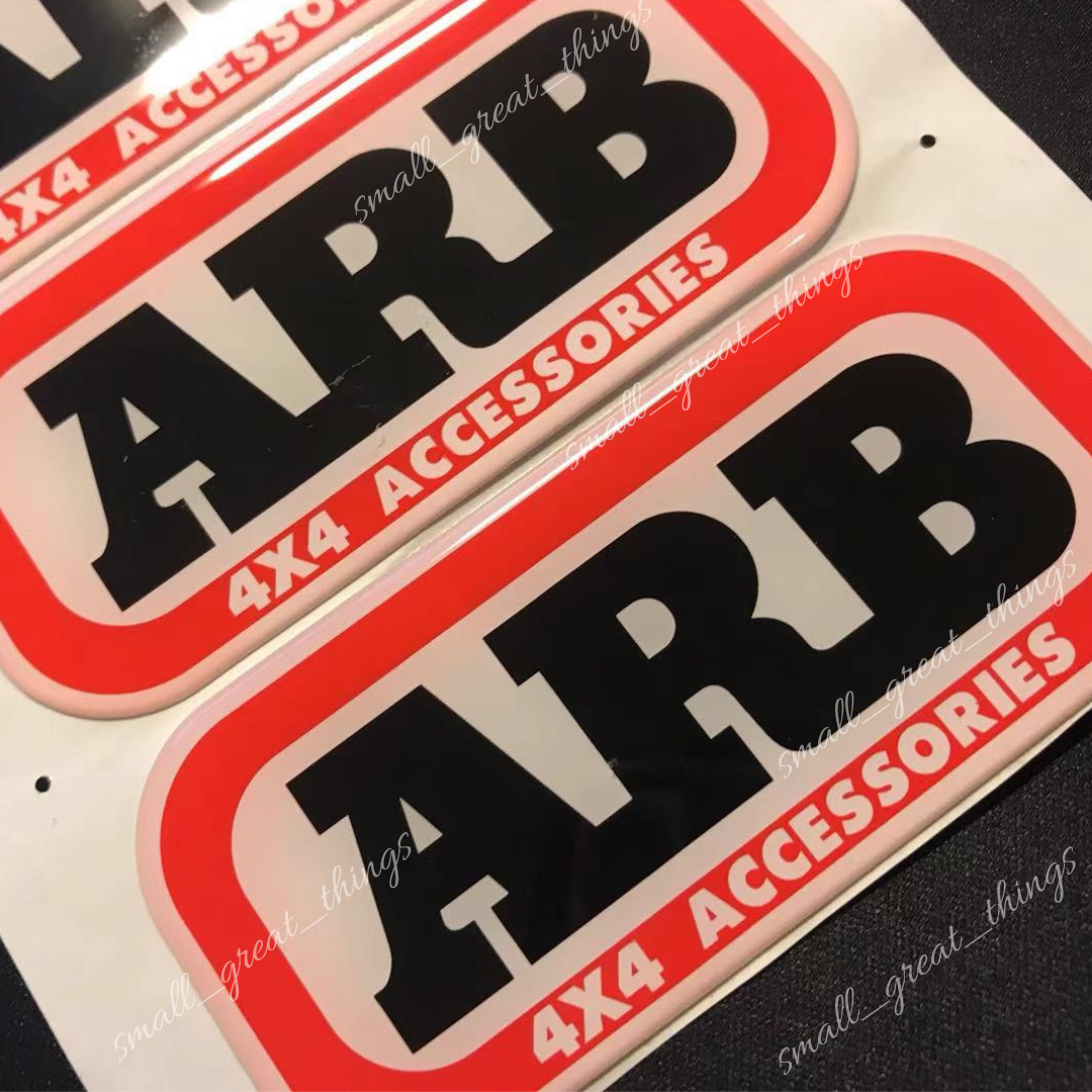 ARB Domed Decal Sticker Badge Bubble Resin 95x45mm Deluxe Bull Bar ...