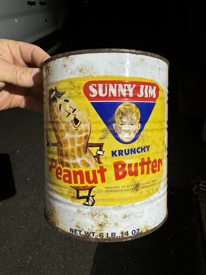 Vintage Sunny Jim Peanut Butter Seattle WA No. 10 6 lb Can | eBay