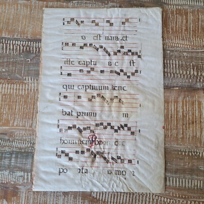 European - Illuminated Manuscript Gregorian Chant