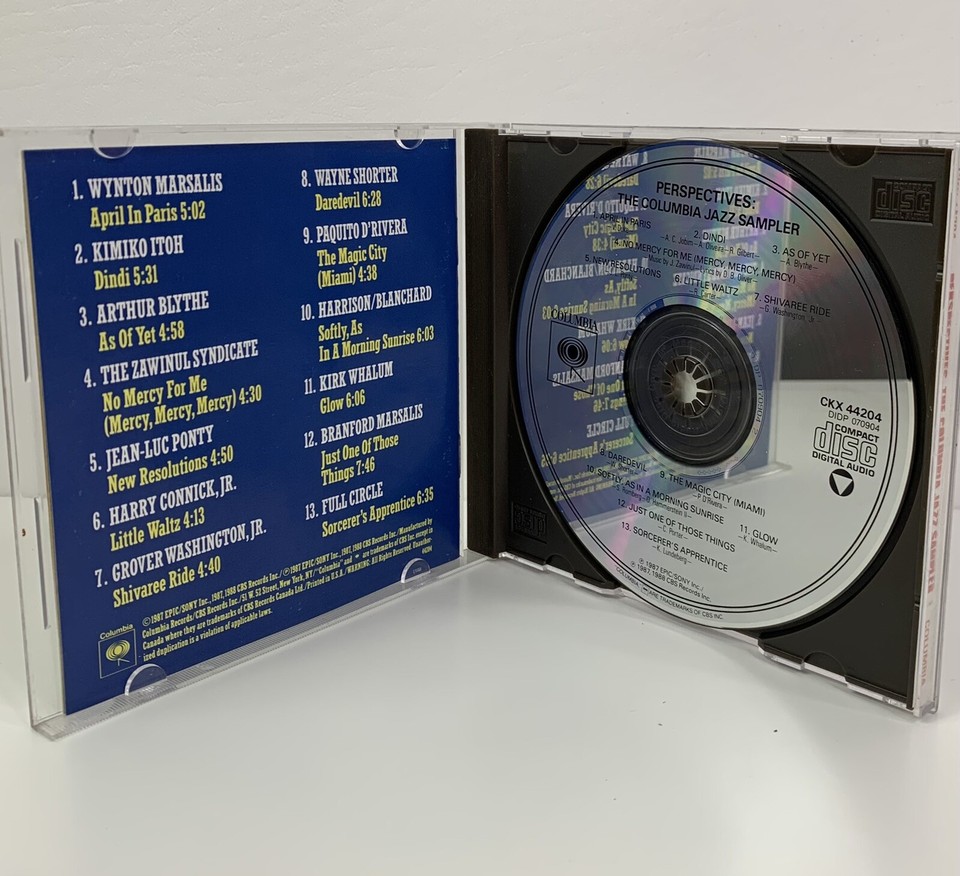 Perspectives The Columbia Jazz Sampler CD CKX44204 1988 Early DADC ...