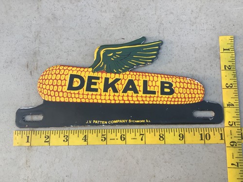 DEKALB Flying Ear Corn Seed License Topper Advertising porcelain Sign ...