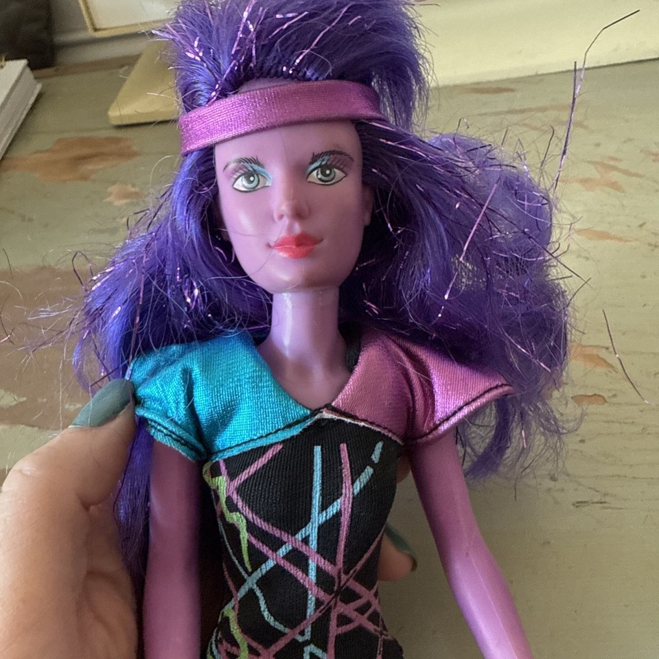 JEM and the HOLOGRAMS Synergy Doll Purple Hair 1985 Vintage Hasbro. | eBay