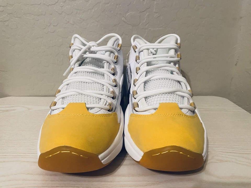Reebok Men's Question Mid Allen Iverson Yellow Toe Lakers Size 13 ...