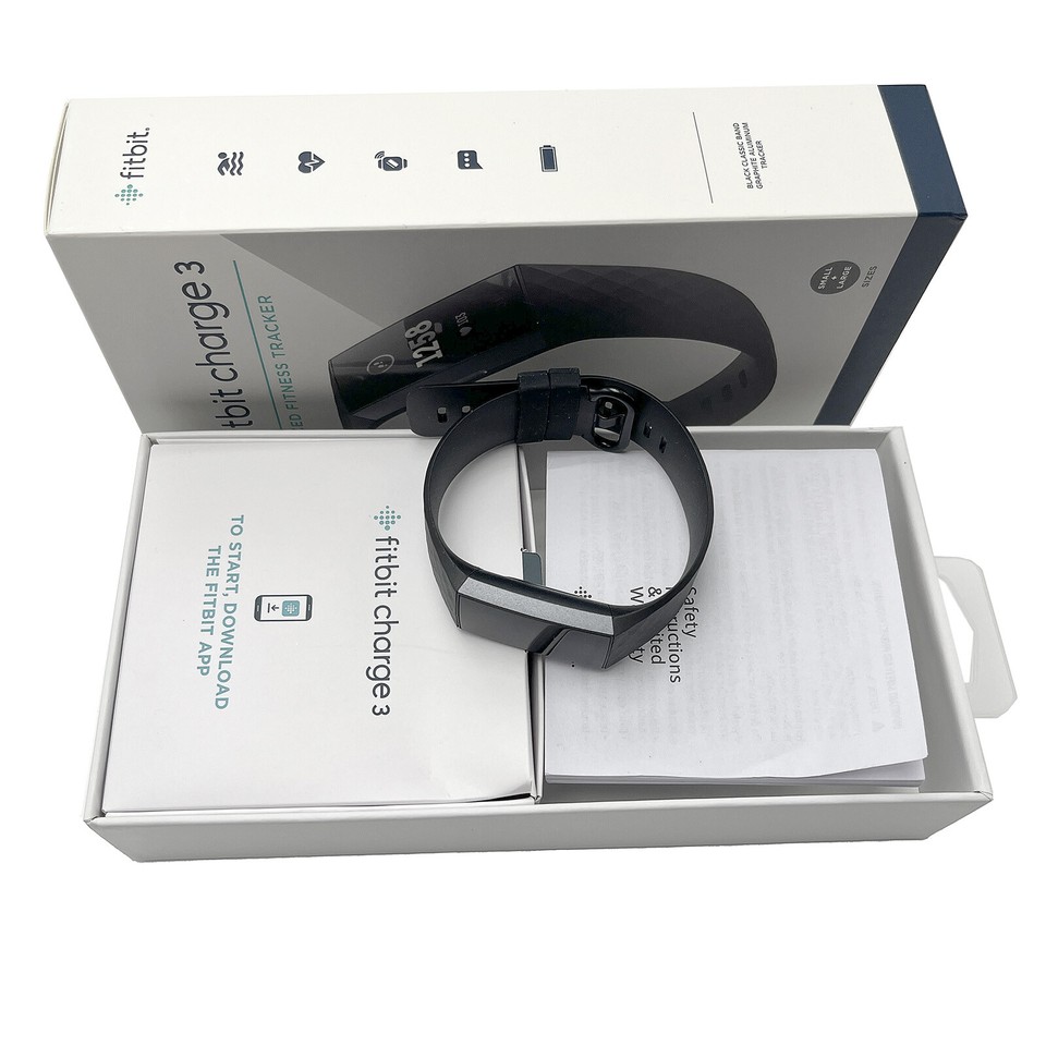 NEW Fitbit Charge 3 Fitness Activity Tracker Heart Rate Monitor ...