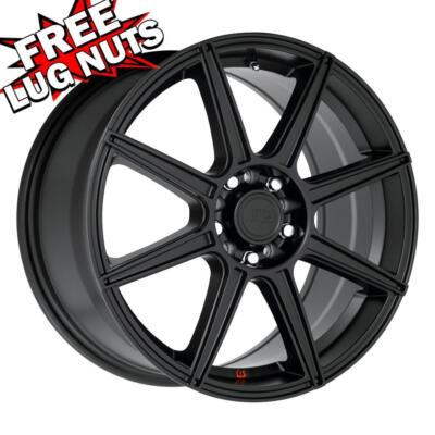 15 inch 15x6.5 Motegi MR142 CS8 SATIN BLACK wheels rims 5x100 +40 | eBay