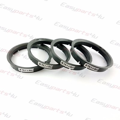 4x Spigot Rings 70,1 mm - 64,0 mm Conversion spigot rings for alloy ...