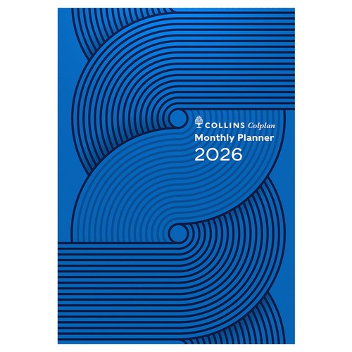 2026 Diary Collins Colplan A4 Month to View MTV Planner Geo Blue 51.C57 ...