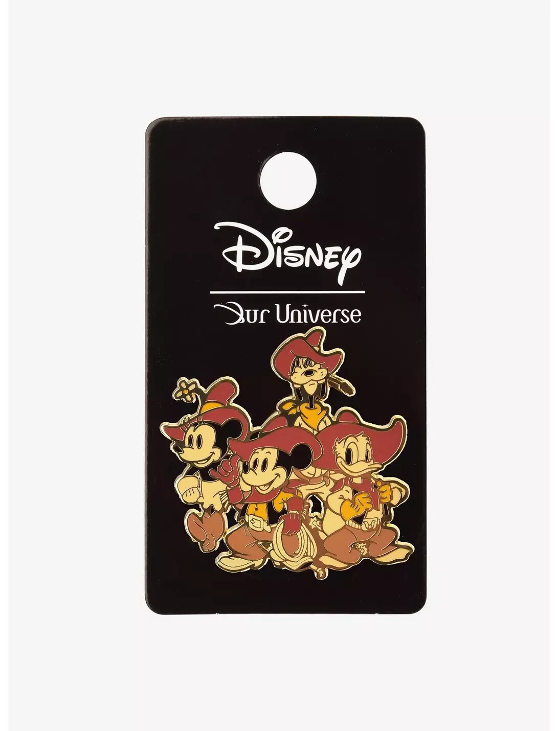 Disney Mickey & Friends Western Pin Mickey Minnie Donald Goofy ...