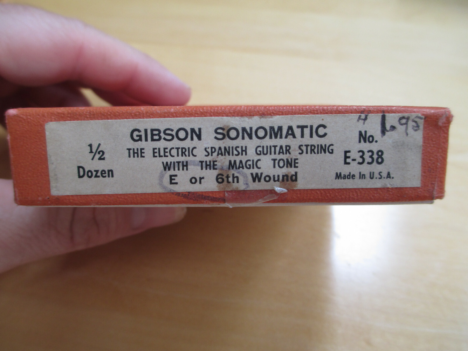 GIBSON STRING BOX + 4 LOW E's - SONOMATIC ELECTRIC SPANISH - VINTAGE ...