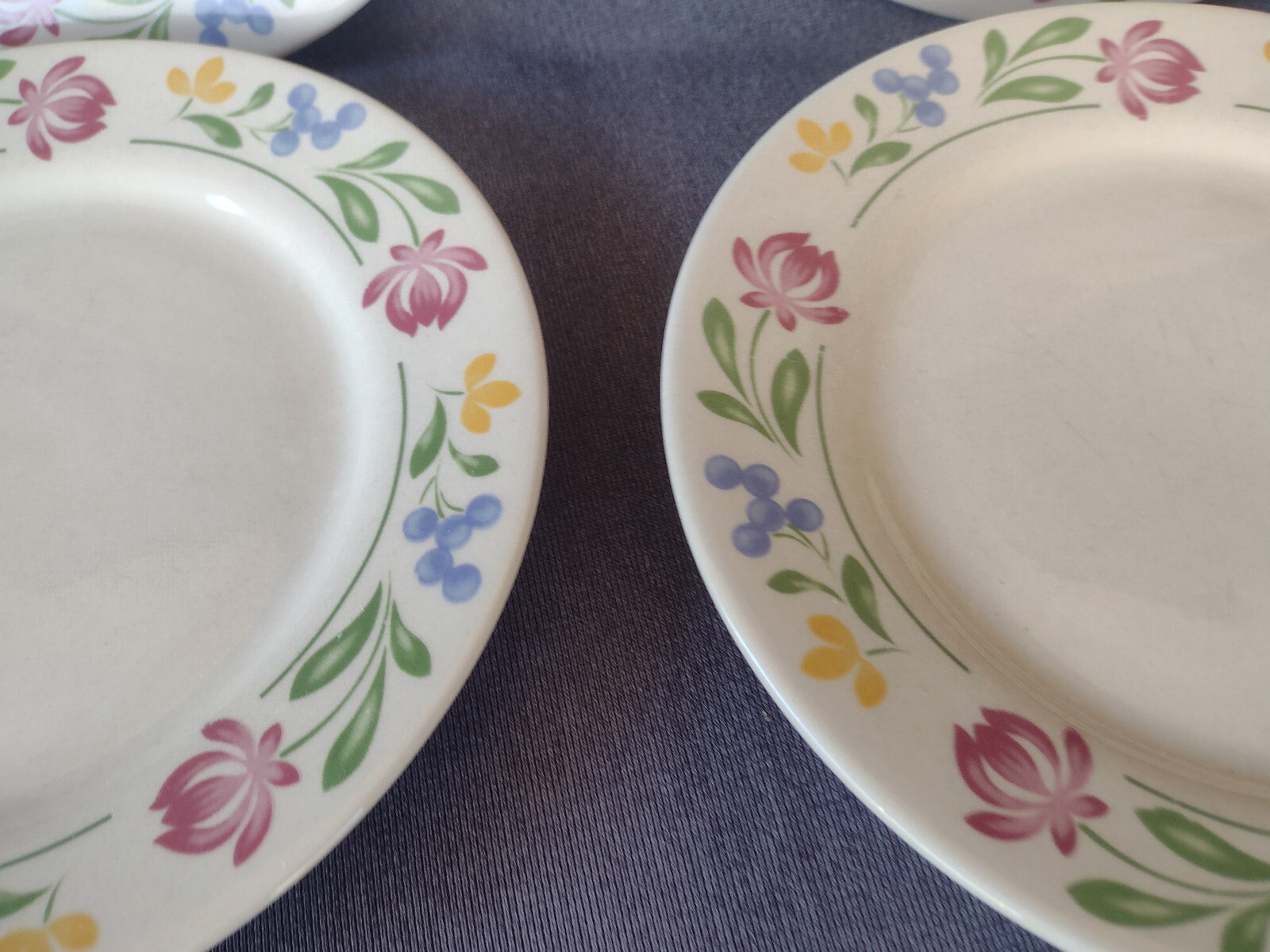 Vintage Farberware Stoneware Floral Dorchester 388A Plates 7 3/4" - Set ...