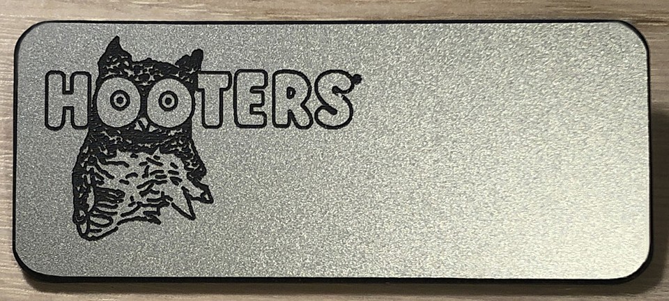 HOOTERS NAME TAG Collectible Pin Customize Personalize Engrave PICK ...