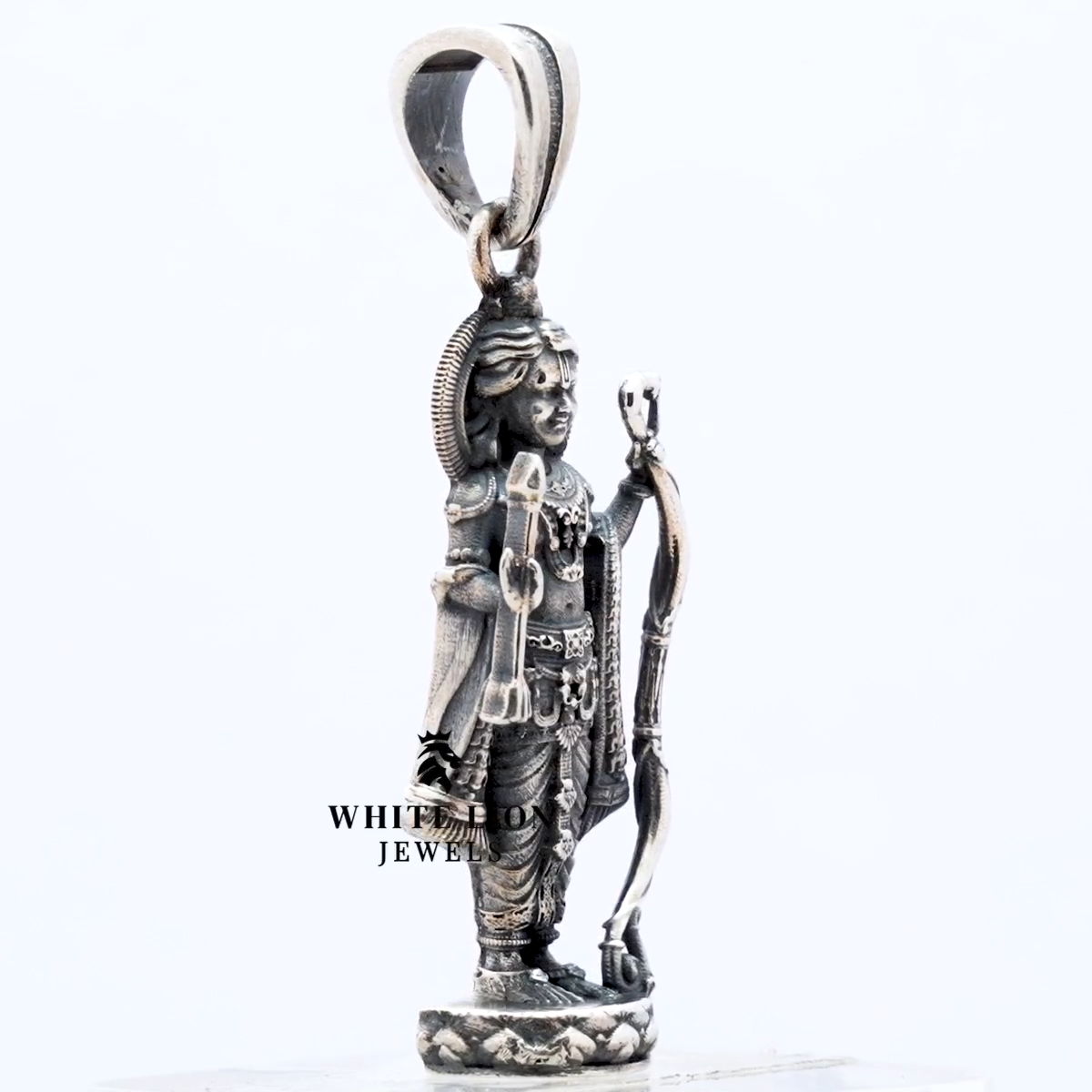 Ayodhya Shree Rama Supreme Lord Vishnu Hinduism Pendant 925 Sterling ...