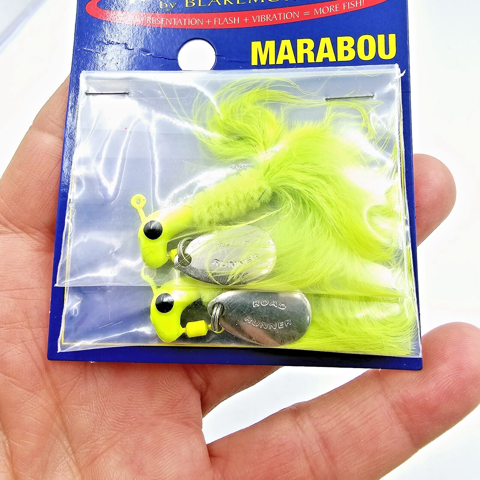 Blakemore Road Runner Marabou 1/8 Oz Jighead Jigs 2 Count Pack You ...