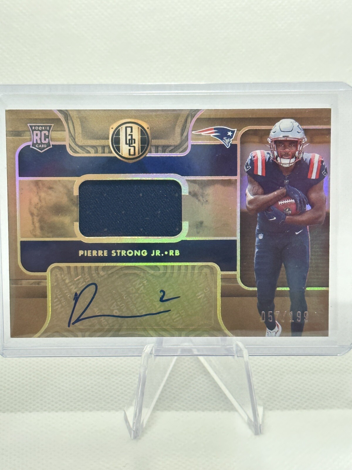 2022 Panini Gold Standard Pierre Strong Jr. RPA /199 NEW ENGLAND ...