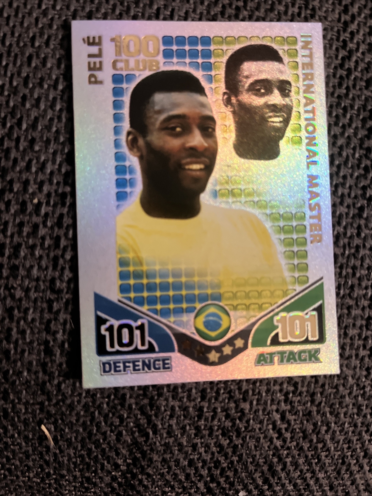 PELE ﻿MATCH ATTAX INTERNATIONAL MASTER BRAZIL 100 101 CLUB WORLD CUP ...