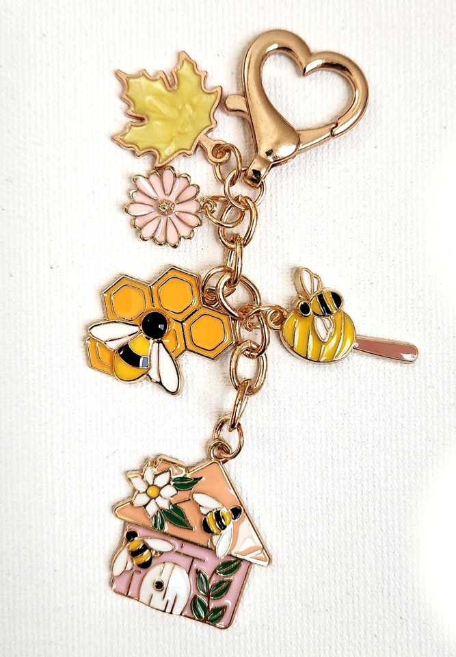 New honey bee key chain, purse charms | eBay
