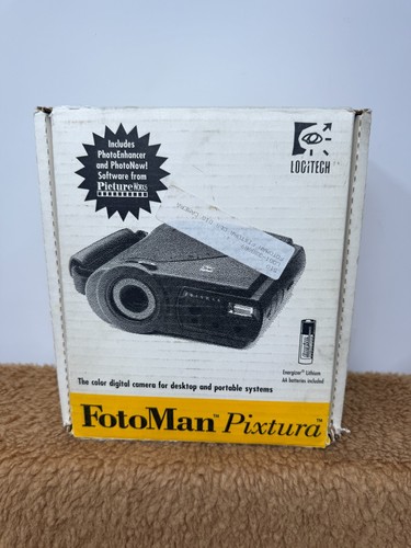 VTG Logitech FotoMan Pixtura Color Digital Camera w/ Box RARE Look ...