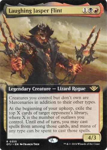 Laughing Jasper Flint - #355 (Extended Art) Outlaws Thunder Junction ...