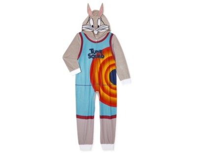 SPACE JAM BOYS HOODED SUIT PAJAMA | eBay