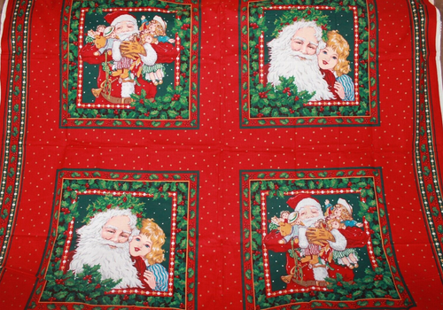 Vintage Santa Quilt Panel 35 x 44 Inches The Cynthia Hart Collection ...