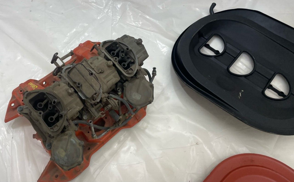 Mopar 440 6 Six Pack Carbs Intake Air Cleaner Holley Carburetors ...