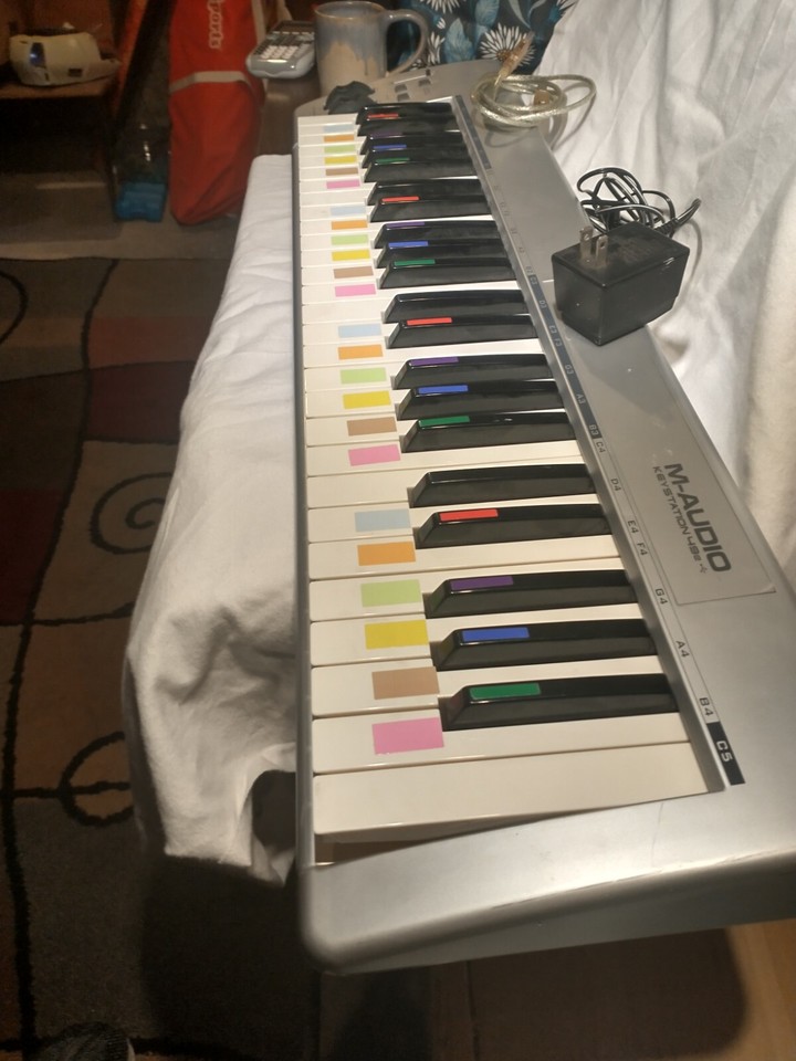 M-Audio KEYSTATION 49e USB Midi Keyboard With Power Cords | eBay