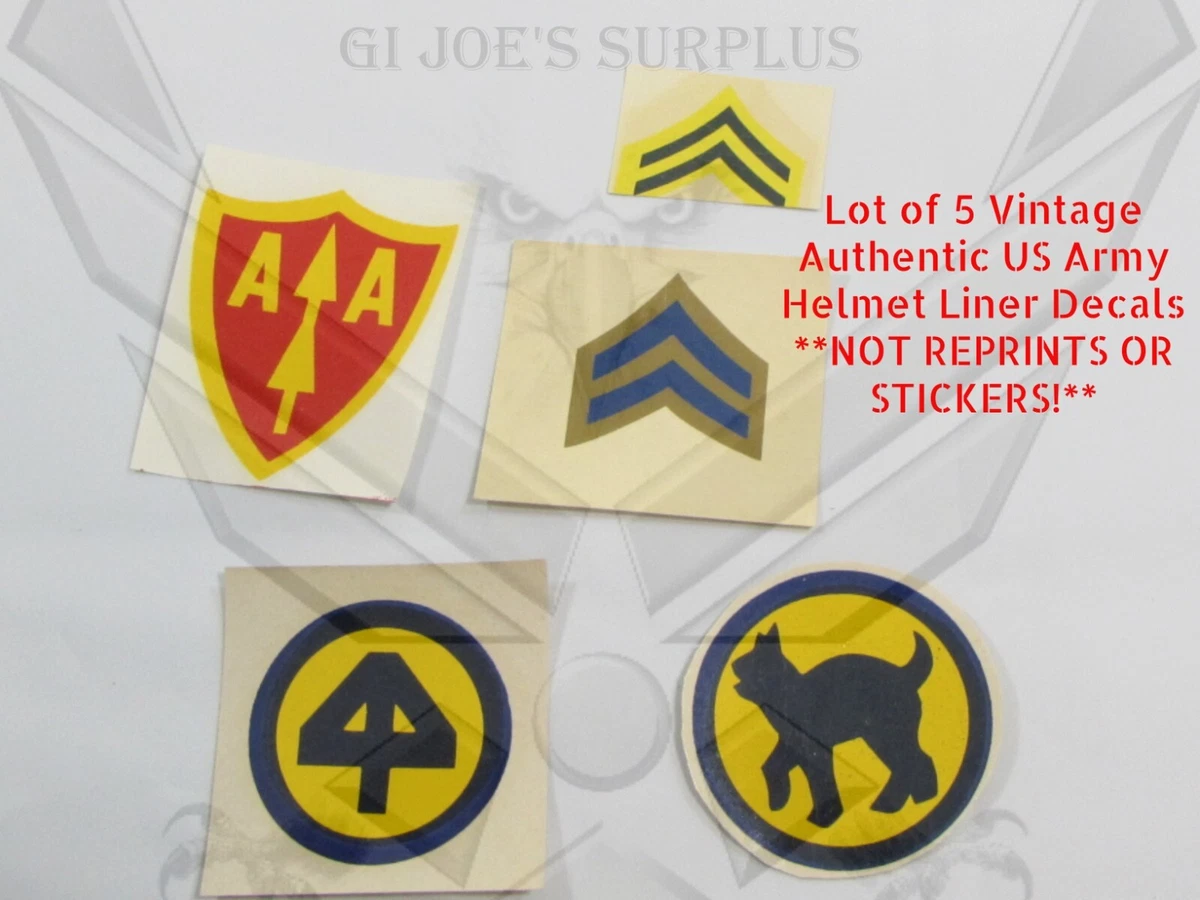 Vintage Military Decals