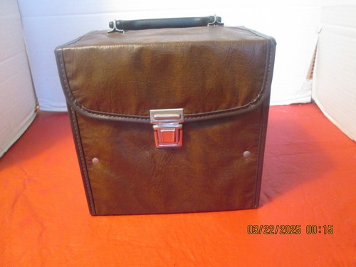 Vintage Vinyl Faux Leather 45 RPM Record Storage/Carrying Case | eBay