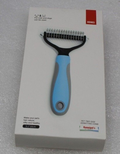 Pet Grooming Tool 2 Sided Undercoat Rake Safe Dematting Comb Brush for ...