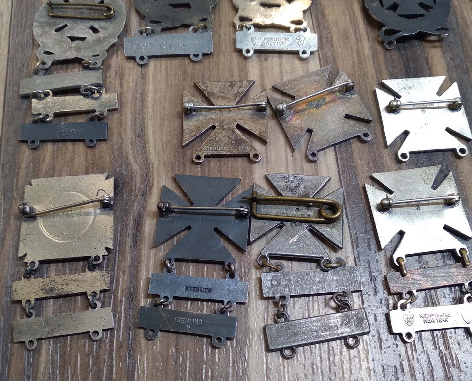 WWII US ARMY LARGE GROUP OF SHOOTING PINS- SOME STERLING SILVER | eBay