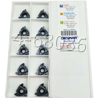 5pc 22ER N60 LDA CNC Tools alloy Carbide Inserts Threading Inserts for ...