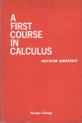 A First Course in Calculus | eBay