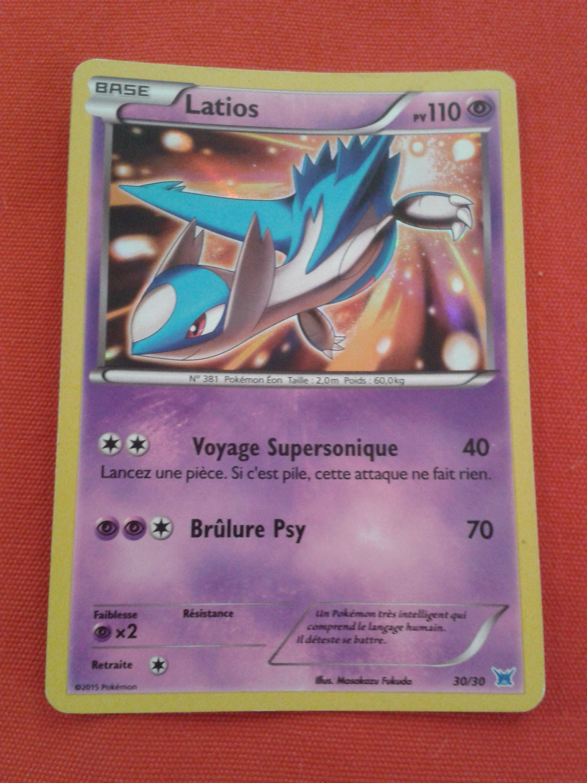 LATIOS 30/30 PV110 KIT LATIAS HOLO CARTE POKEMON RARE VF | eBay.de