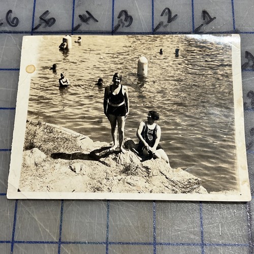 1920s Photograph Women At Lake In Bathing Suits Swimsuits Texas | eBay