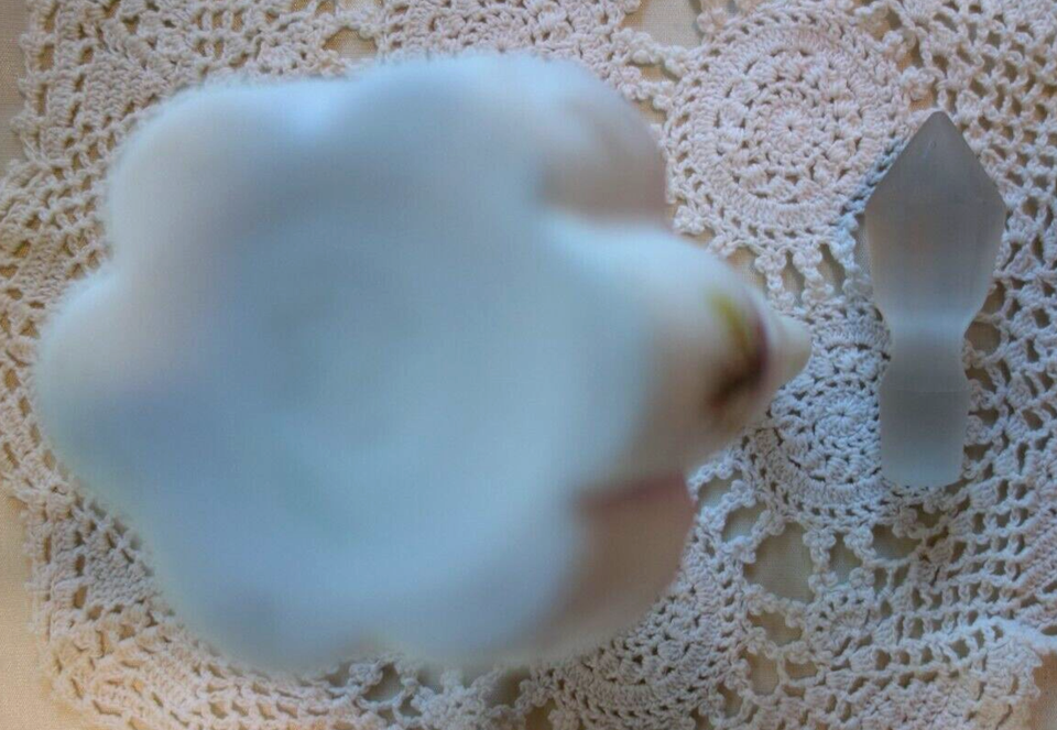 FENTON/WRIGHT"30%SALE-MINT 60's"HD PAINT"SPRIG"PEACH BLOW"SATIN GLASS ...