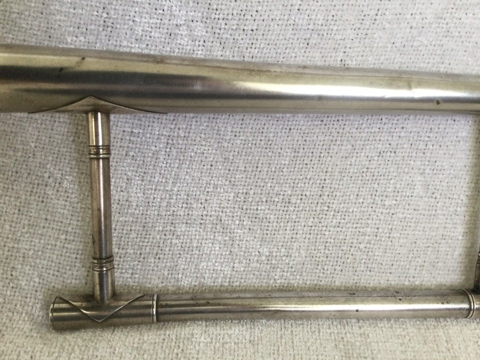 Silver CG Conn LTD Elkhart IND, USA, 4H Tenor Trombone Serial Number ...