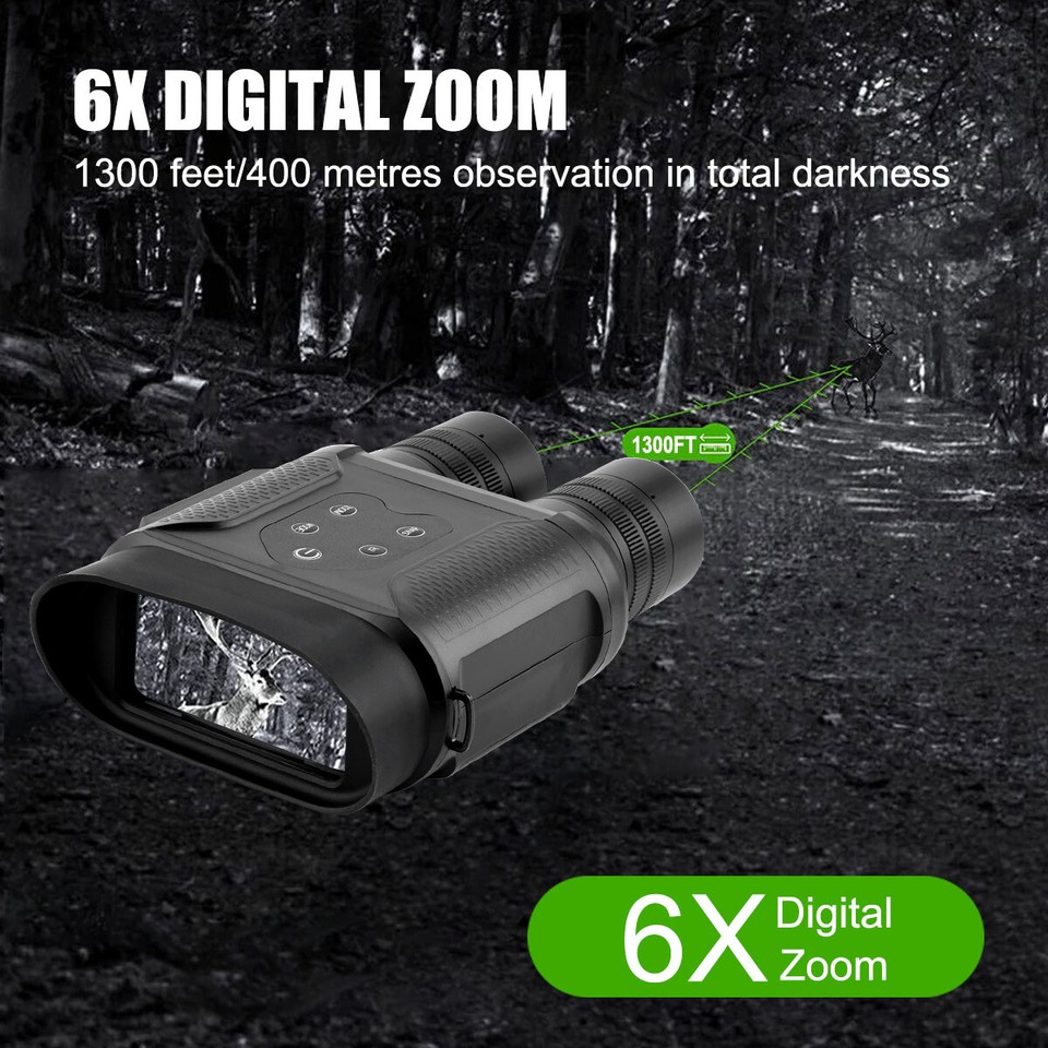 6X ZOOM Binoculars,5X ZOOM Monoculars,HD 4K IR Night Vision Hunting ...