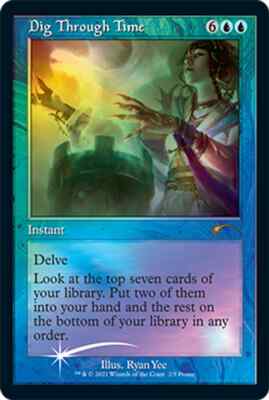 MTG - 1x Dig Through Time - Foil Promo - Love Your LGS 2021 | eBay
