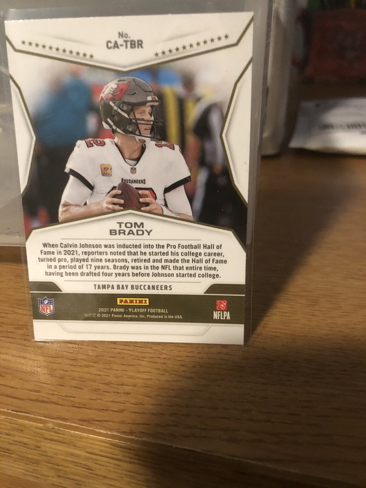 2021 Tom Brady Panini Playoff Football Call to Arms Base Card | eBay