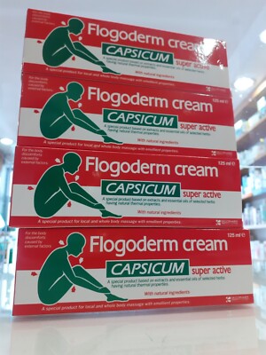 4X Flogoderm Capsicum Hyper-thermal topical analgesic cream 125ml | eBay