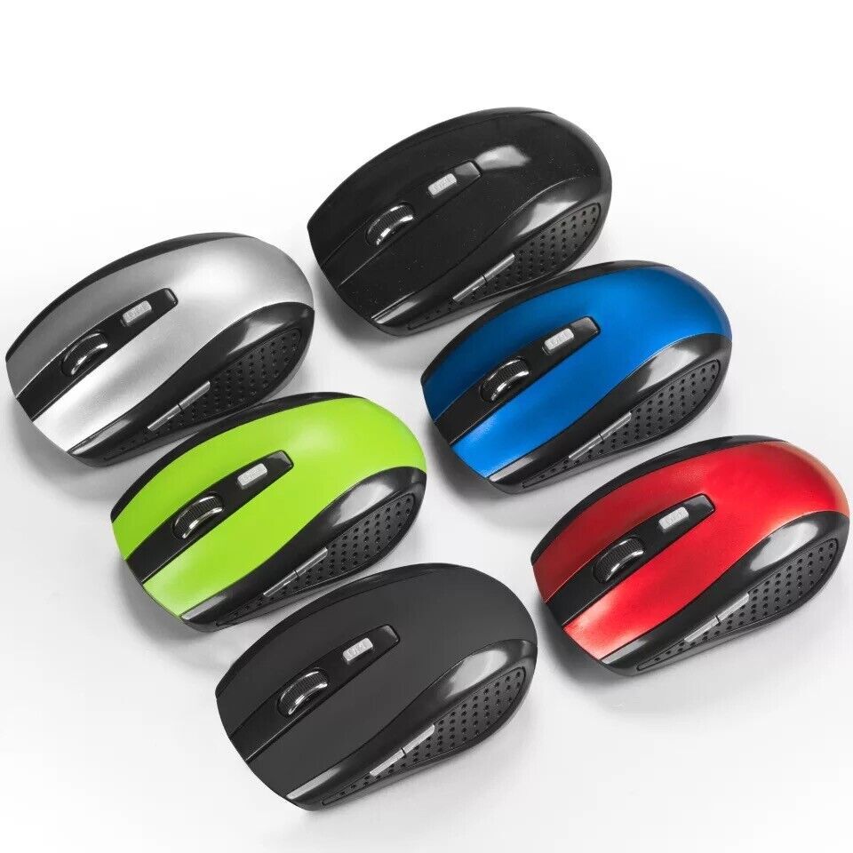 2.4GHz Wireless Optical Mouse Mice & USB Receiver For PC Laptop ...