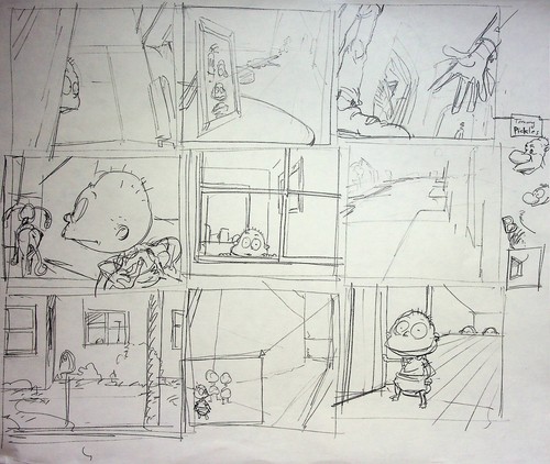 Rugrats 1991 Production Hand Drawn Peter Chung Series Early Art Klasky ...