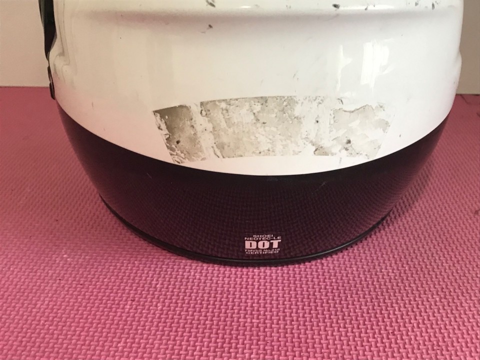 SHOEI NEOTEC LE Modular Police Motorcycle Helmet Black White Medium #10 ...