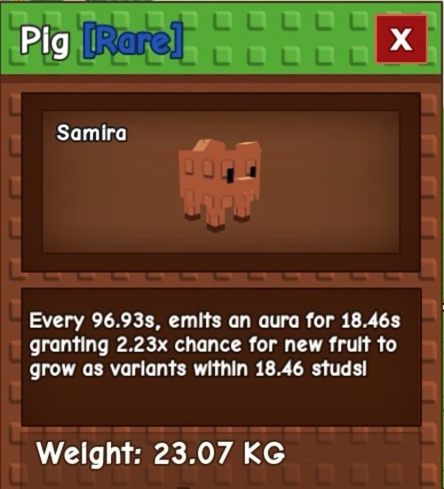 HUGE GIANT TITANIC PIG 🐽 (23.07 KG) Grow A Garden Roblox Pet - Fast ...