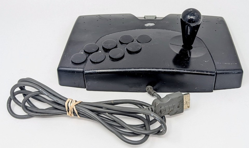 Sega Saturn 2 Controllers, 2 Light Guns, & Arcade Stick - For Parts Or ...