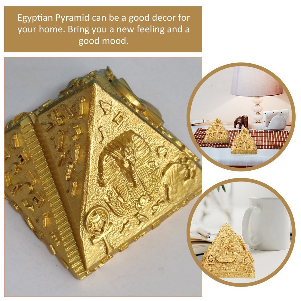 Simulation Pyramid Model Retro Decoration Desktop Pyramid Office ...