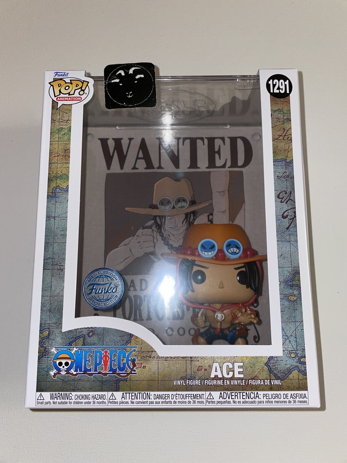 One Piece - Portgas D Ace Wanted US Exclusive Pop! Cover [1291] | eBay ...